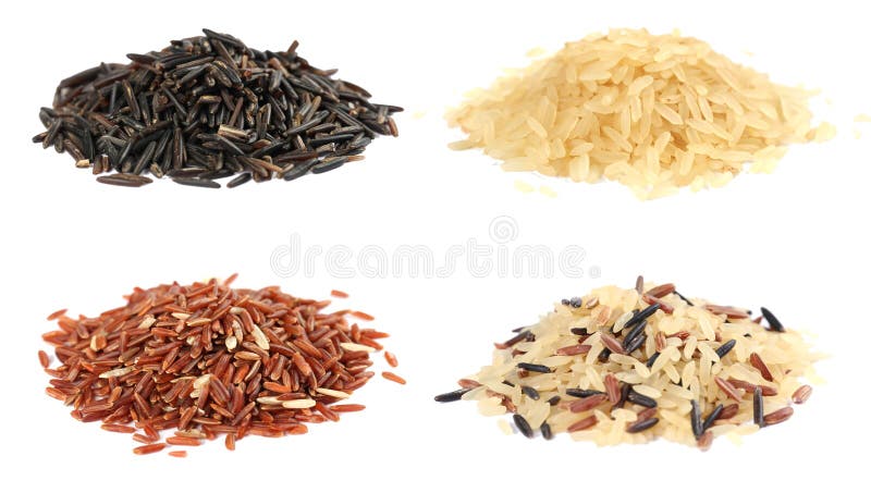 Rice collection stock image. Image of edible, heap, pile - 25076549