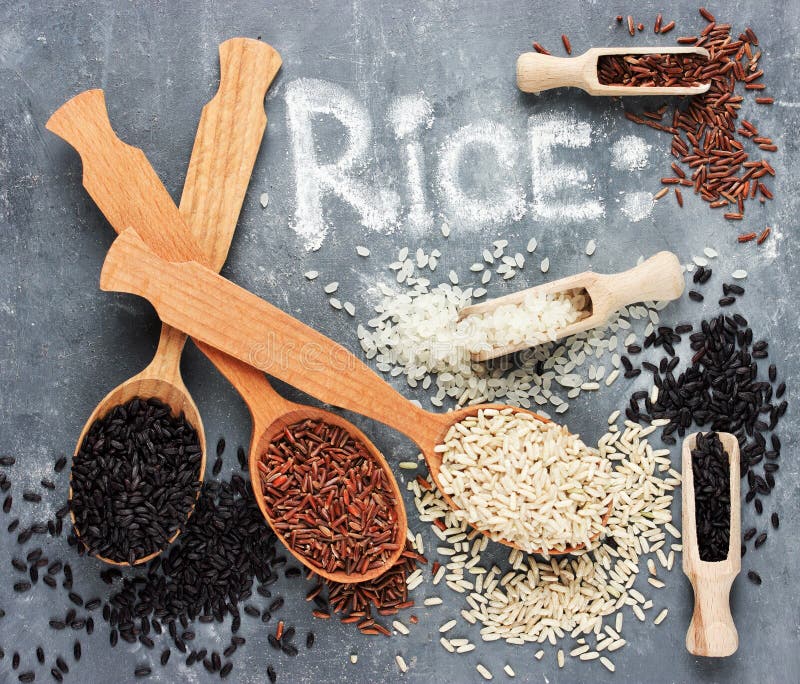 Rice collection stock photo. Image of nero, pile, collection - 90293948