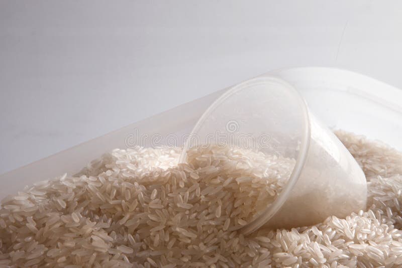 Rice in container stock photo. Image of healthy, orient - 29603316