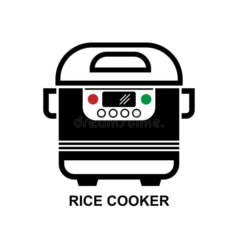 Rice Cooker Icon. Automatic Multi Cooker and Pressure Cooker Stock ...