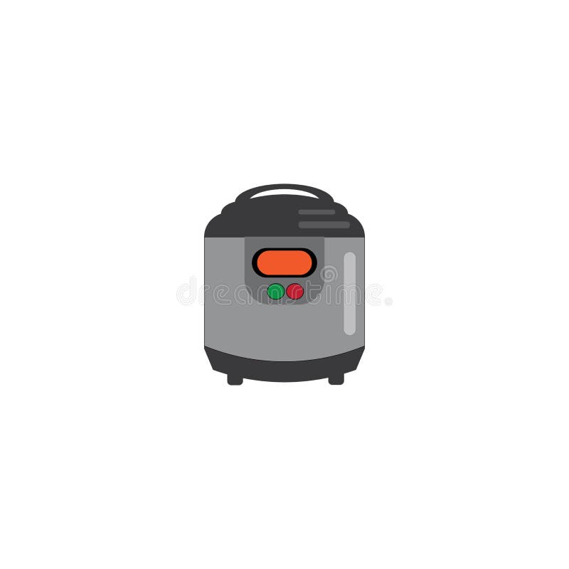 Rice Cooker Icon Logo Vector Stock Illustration - Illustration of icon ...
