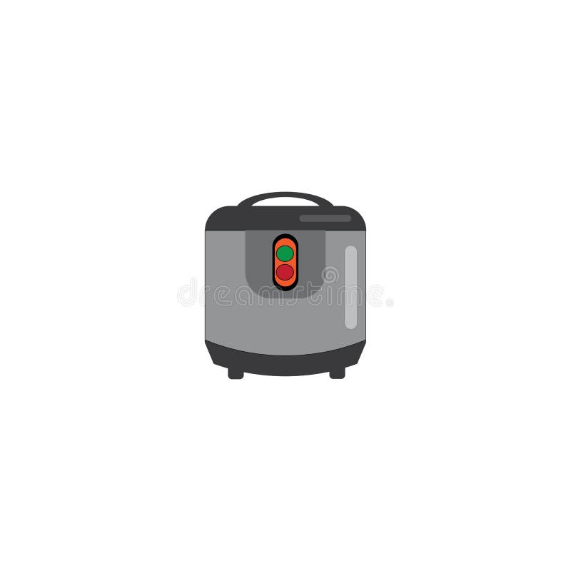 Rice Cooker Icon Logo Vector Stock Illustration - Illustration of ...