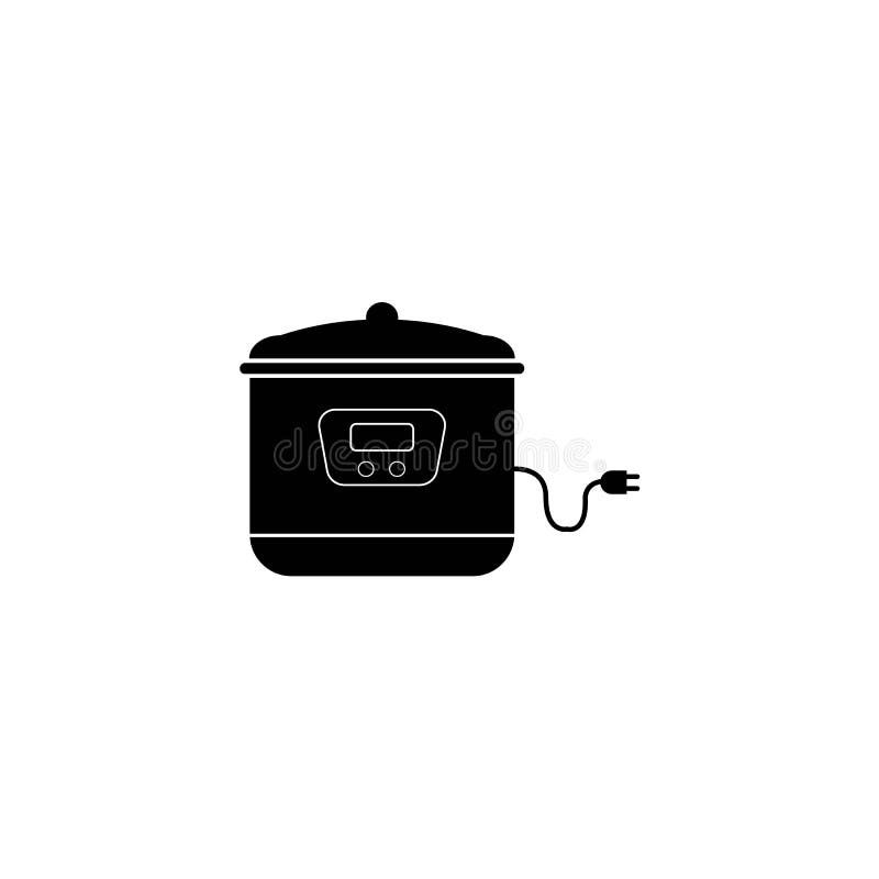 Rice Cooker Icon Logo Vector Stock Illustration - Illustration of ...