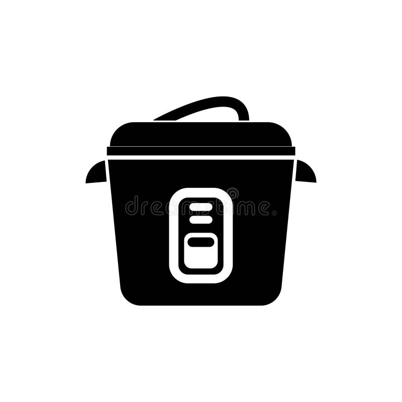 Rice cooker icon stock vector. Illustration of drawing - 282884614