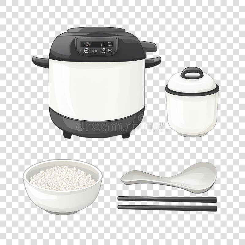 Rice cooker set stock image. Illustration of lifestyles - 341532205