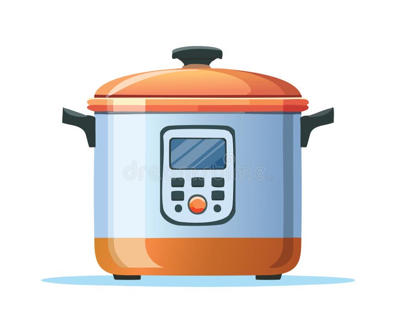 A Rice Cooker Simple Illustration Stock Vector - Illustration of ...