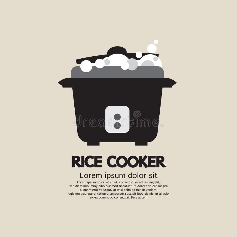 Rice Cooker Symbol Logo Vector Stock Vector - Illustration of food ...