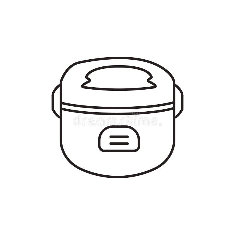 Rice Cooker. Vector Illustration Decorative Design Stock Vector ...