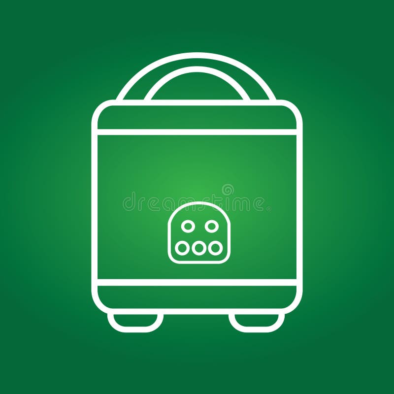 Rice Cooker. Vector Illustration Decorative Design Stock Vector ...