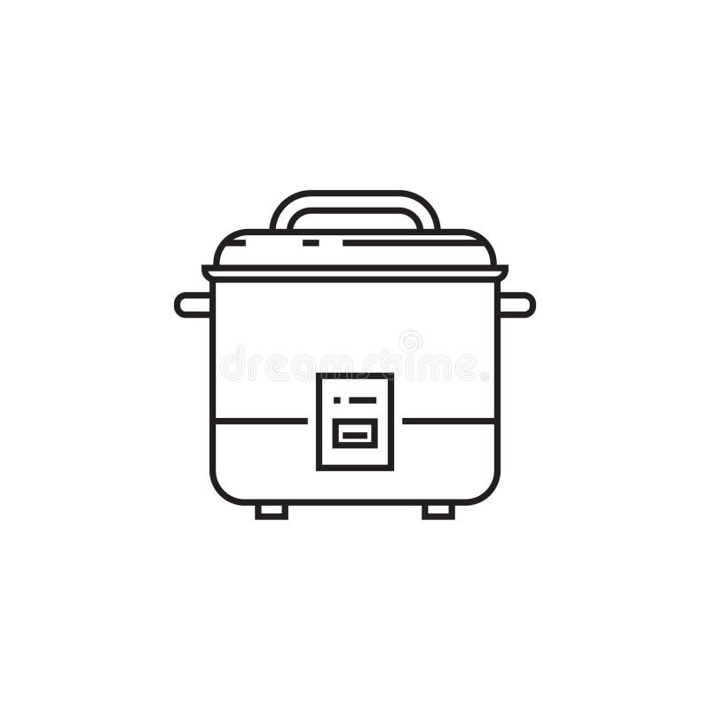 Rice Cooker. Vector Illustration Decorative Design Stock Vector ...