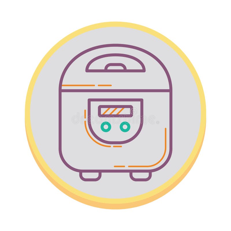 Rice Cooker. Vector Illustration Decorative Design Stock Vector ...