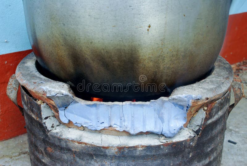 Old-fashioned cooking. stock image. Image of food, black - 155625215