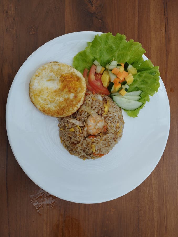 Rice Cooking Food with Egg for Breakfast Stock Photo - Image of cooking ...