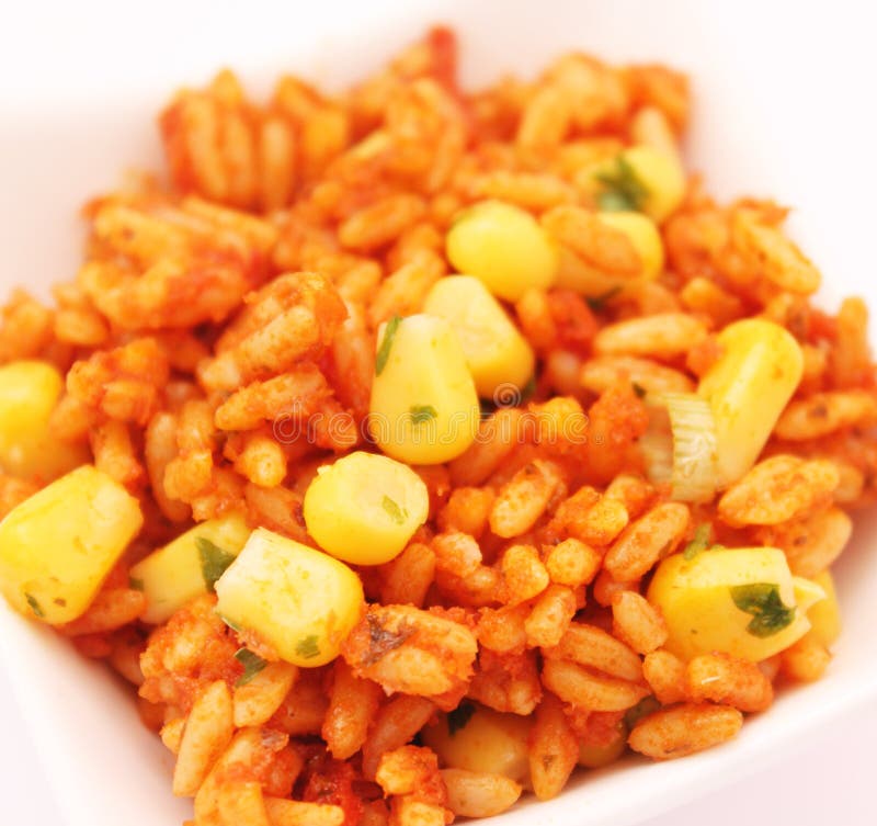 Rice with corn stock photo. Image of lunch, dish, freshness - 25214026