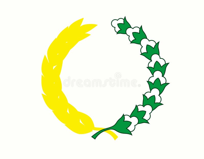 Rice cotton border stock vector. Illustration of icon - 110429122