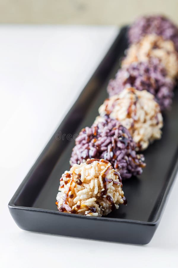 Rice Cracker or Puffed Rice with Sugar Stock Image - Image of corn ...