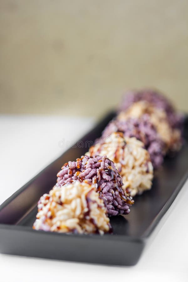 Rice Cracker or Puffed Rice with Sugar Stock Image - Image of tasty ...