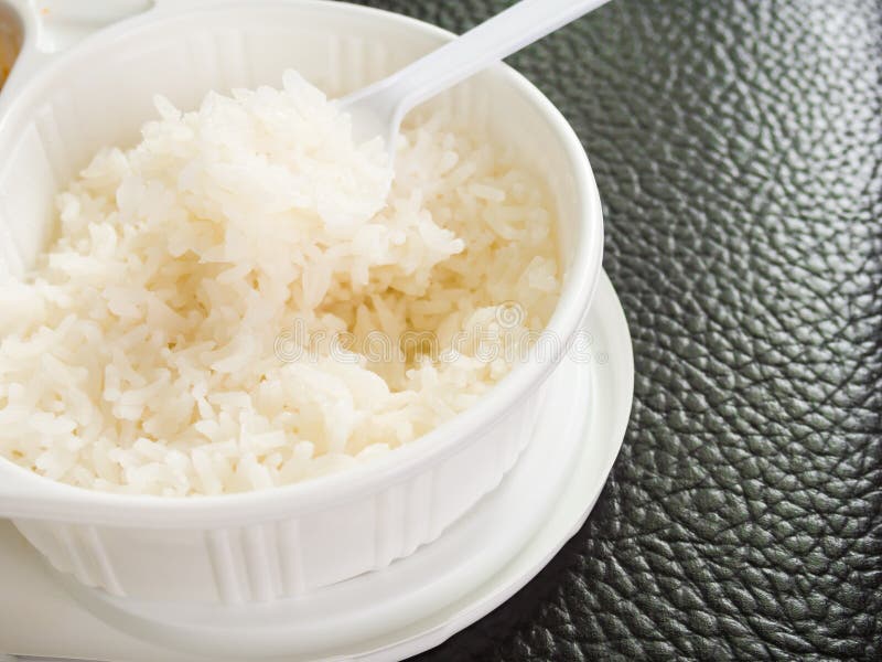 Rice and Curry in the Meal Box Set Stock Image - Image of cuisine ...