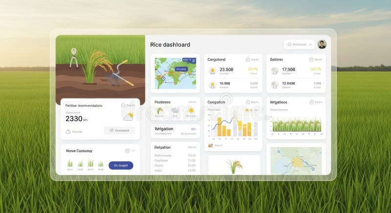 Rice Dashboard with Fertilizer Recommendations and Irrigation Data ...