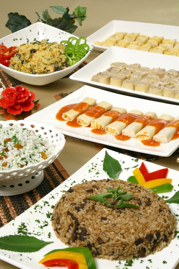 Rice dinner stock photo. Image of creamy, meal, green - 29132182