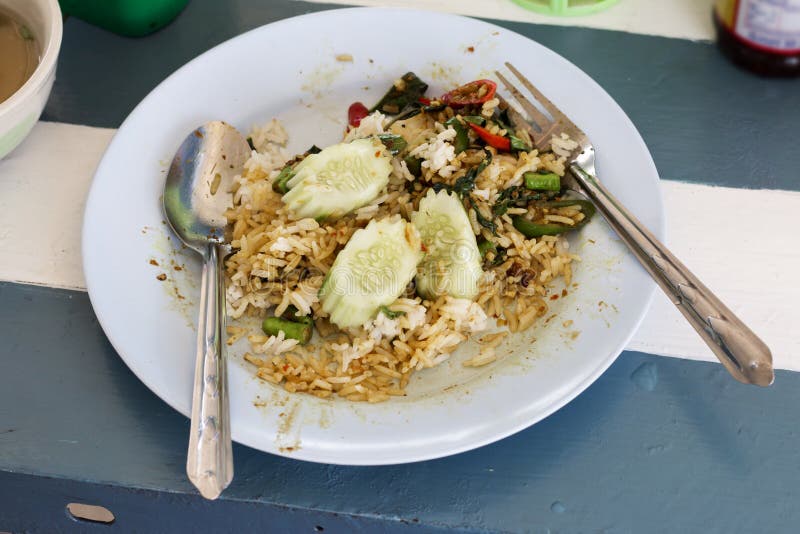 Remaining Plates Leftover on the Table with Remaining Food Stock Image ...