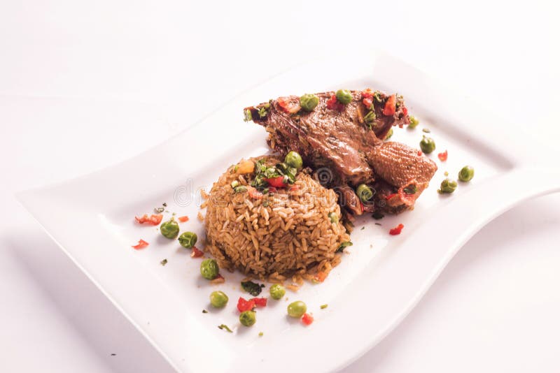 ARROZ CON PATO, RICE with DUCK, PERUVIAN GASTRONOMY DISH from the Stock ...