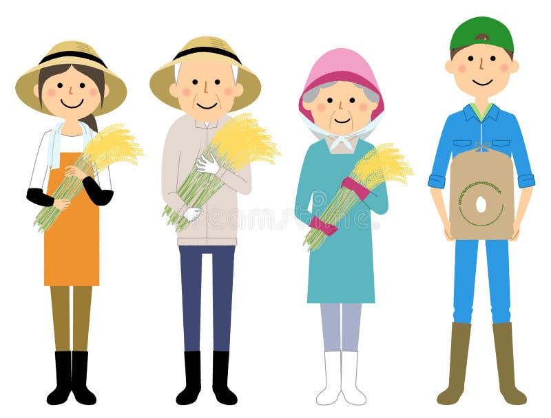 Rice Farmer Clipart