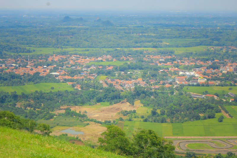 Rice field and village stock image. Image of plant, mekong - 142034019