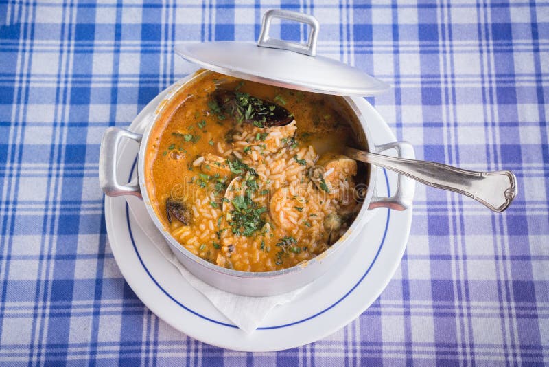 Rice with fish stock image. Image of bass, fresh, dish - 61784947