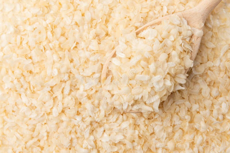 Rice Flakes Background with Spoon Stock Image - Image of flakes, spoon ...