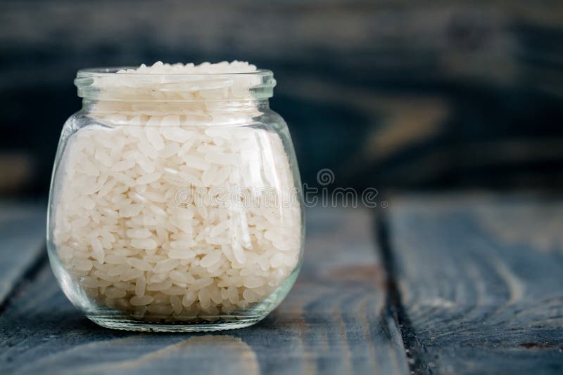 Rice in glass jar stock photo. Image of ingredient, nutritional - 18267802