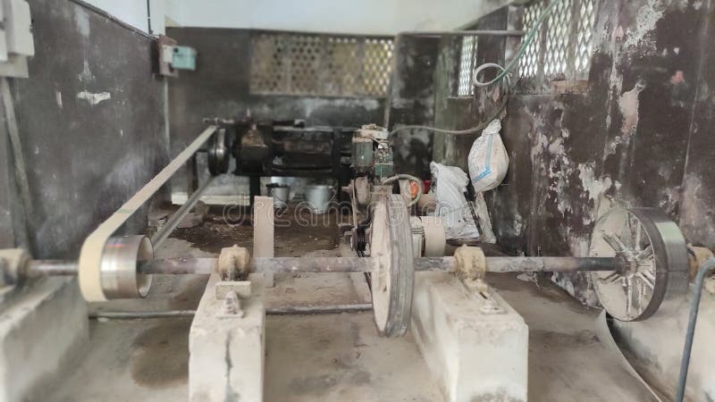 Rice Grain Machine To Run the Mill Stock Image - Image of wheel, grain ...