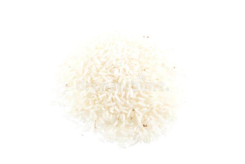 Rice Grain on White Background Stock Photo - Image of isolate, isolated ...