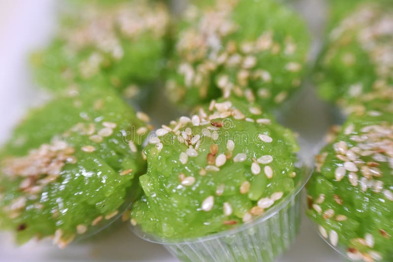Rice green Dessert stock image. Image of fancy, khao - 69554033