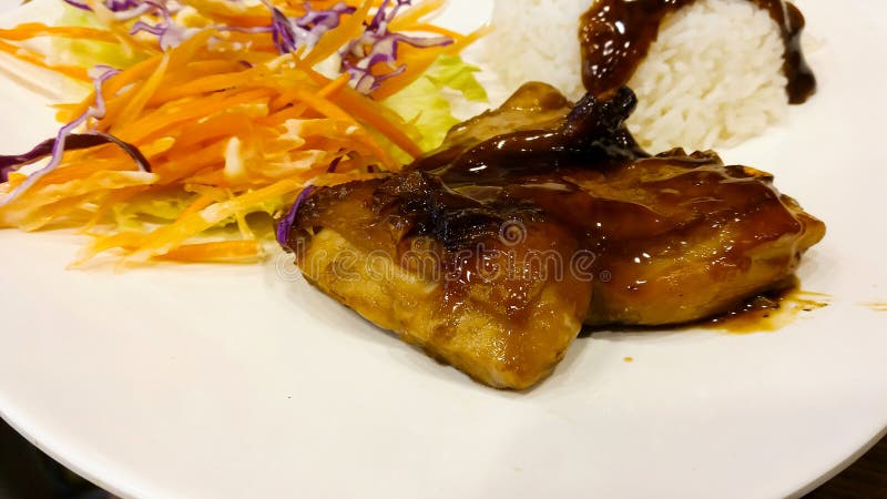 Grill chicken intestine stock photo. Image of marinated - 46704512