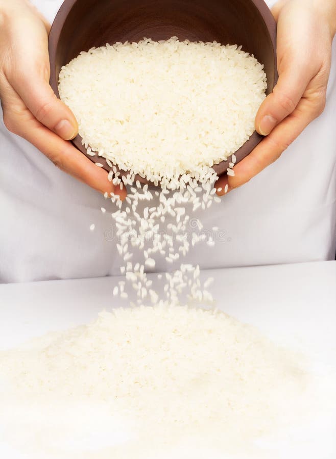 Rice in the Hands of Farmers Stock Photo - Image of farming, background ...