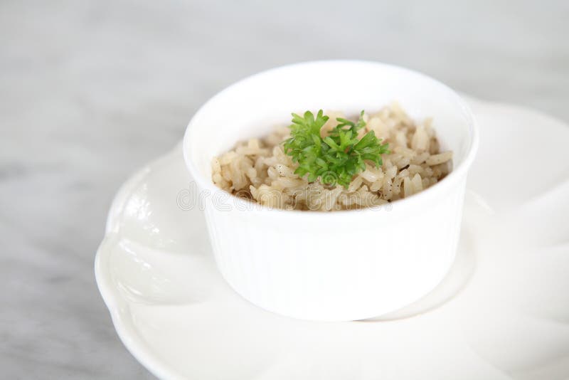 Rice with herb stock image. Image of boiled, india, cooked - 33026529