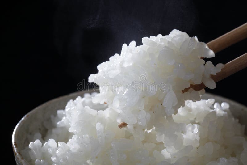Rice hot freshly cooked stock image. Image of carbohydrate - 165781281
