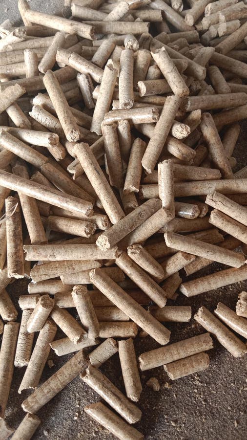 Rice Husk Pellets are an Alternative Boiler Fuel Stock Image - Image of ...