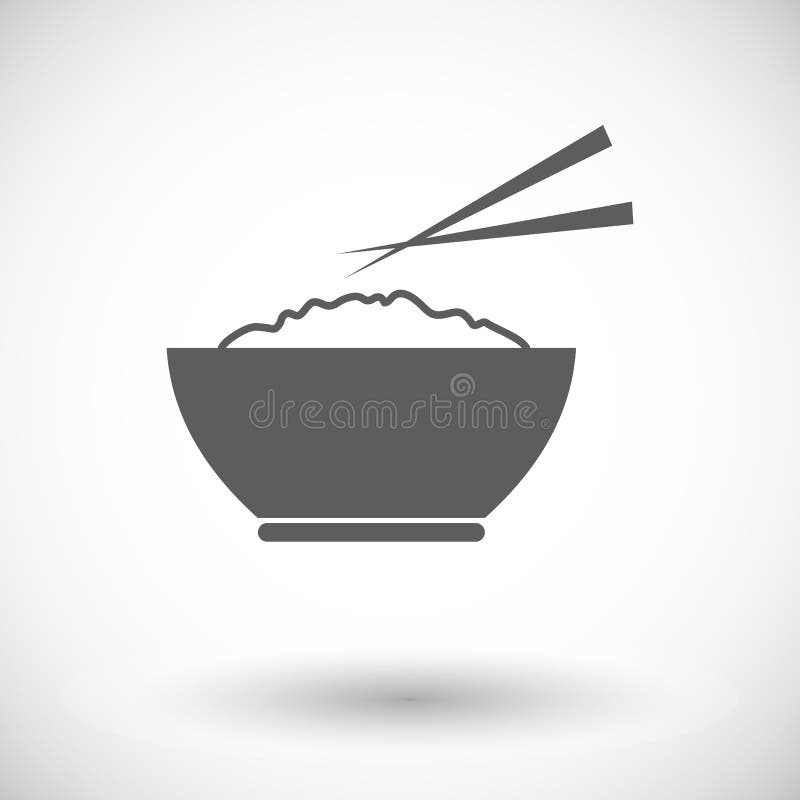 Rice icon stock vector. Illustration of diet, rice, vegetarian - 89293753