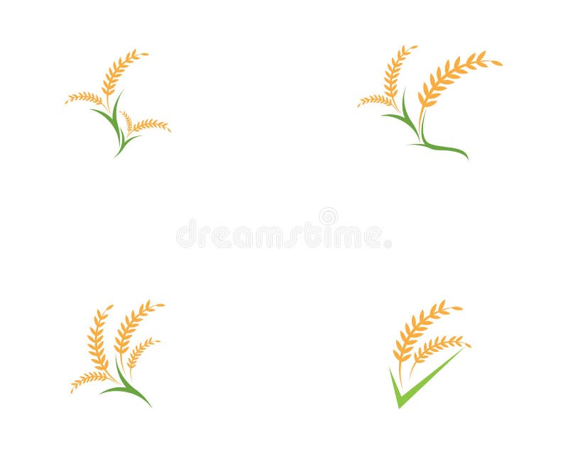 Rice Icon and Symbol Industry Agriculture Stock Illustration ...