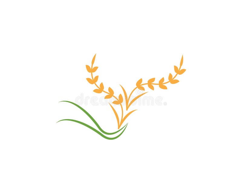 Rice Icon and Symbol Industry Agriculture Stock Illustration ...