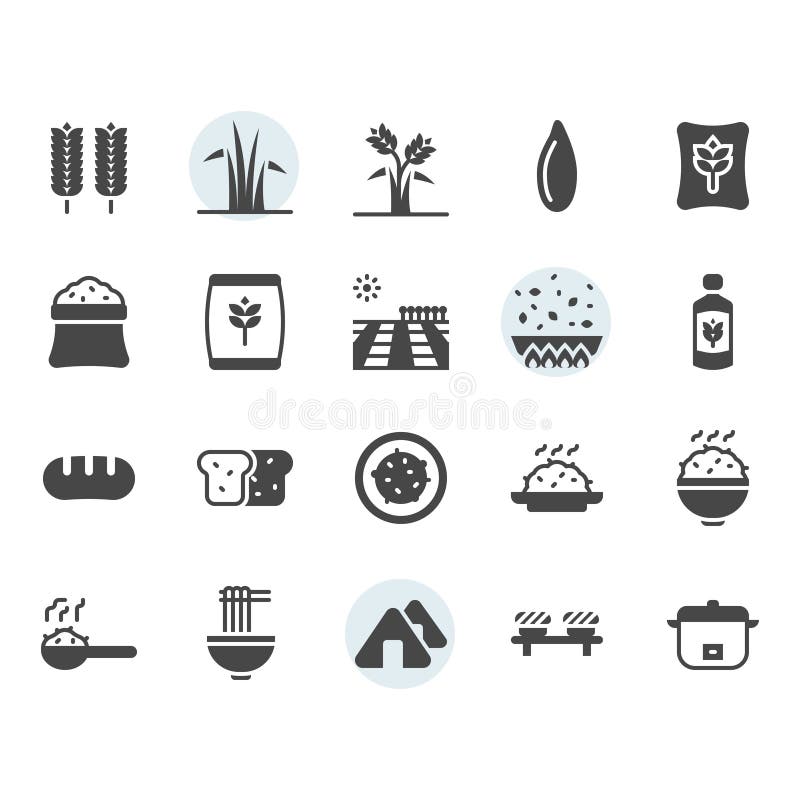 Japanese Food Icon Set. Vector Illustration Stock Vector - Illustration ...