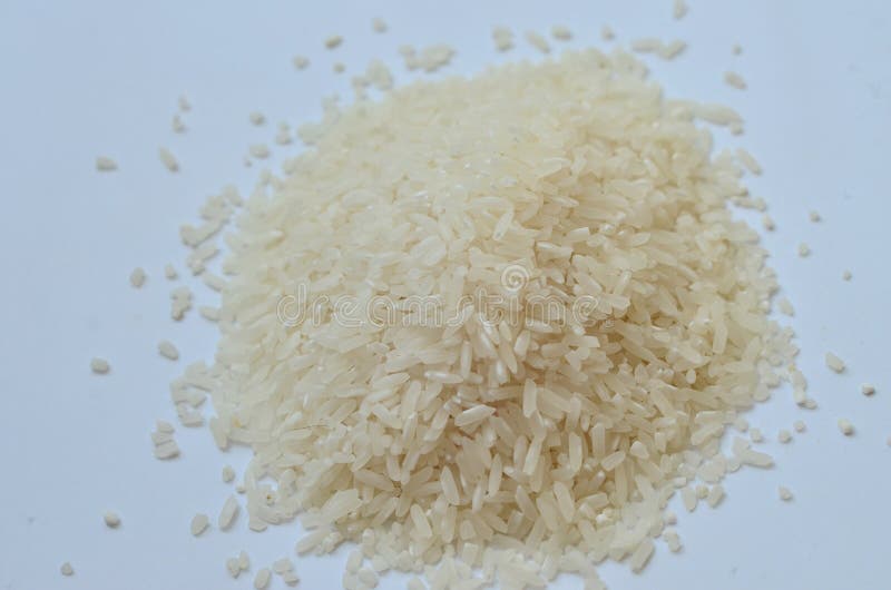 Rice Good Quality Isolated at White Background Stock Image - Image of ...