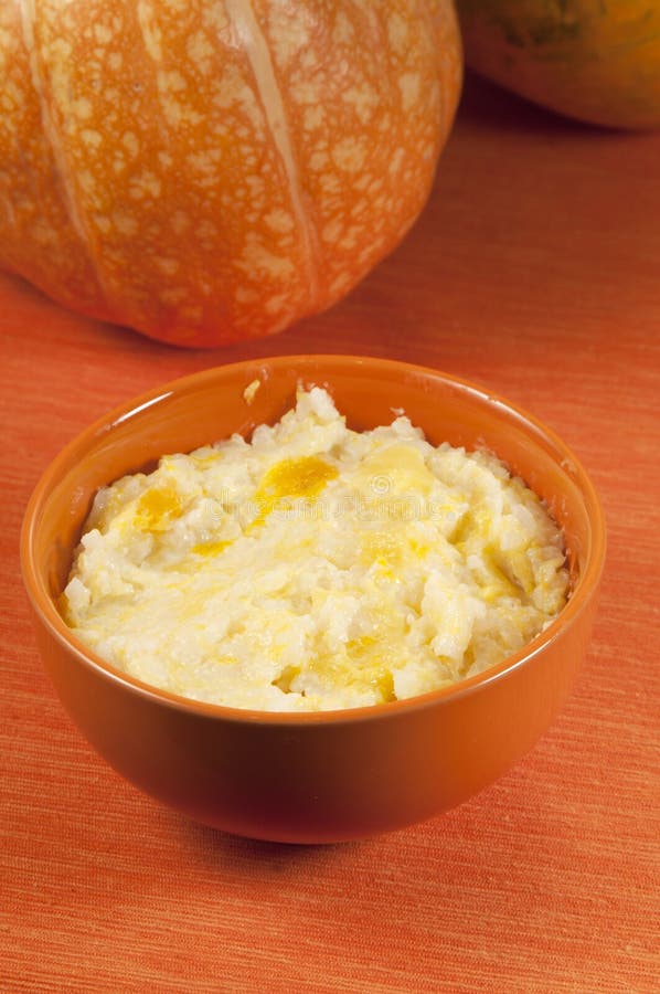 Rice kasha with pumpkin stock image. Image of boiled - 45692357