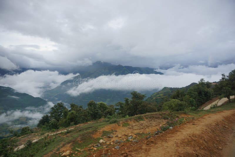 Rice ladder field stock photo. Image of hilly, hill - 144321232