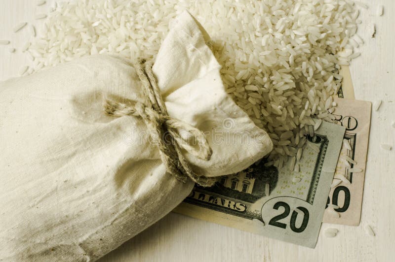 Rice stock image. Image of cereal, exchange, asian, money - 49608915