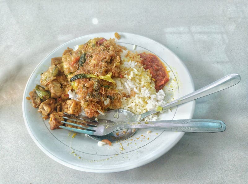 Rice Lunch Menu, Delicious and Delicious Omelet Stock Image - Image of ...