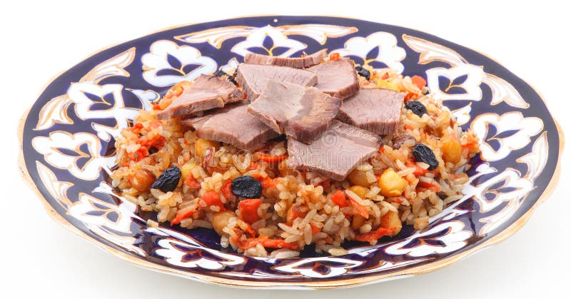 Rice with Meat and Vegetables Stock Photo - Image of vegetables, rice ...