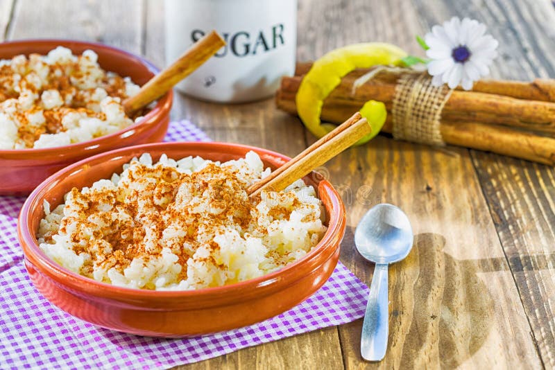 Rice with Milk Flavored with Lemon Stock Photo - Image of fresh ...